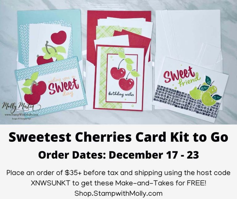 Sweet Friend Card Using the Sweetest Cherries Bundle from Stampin' Up ...